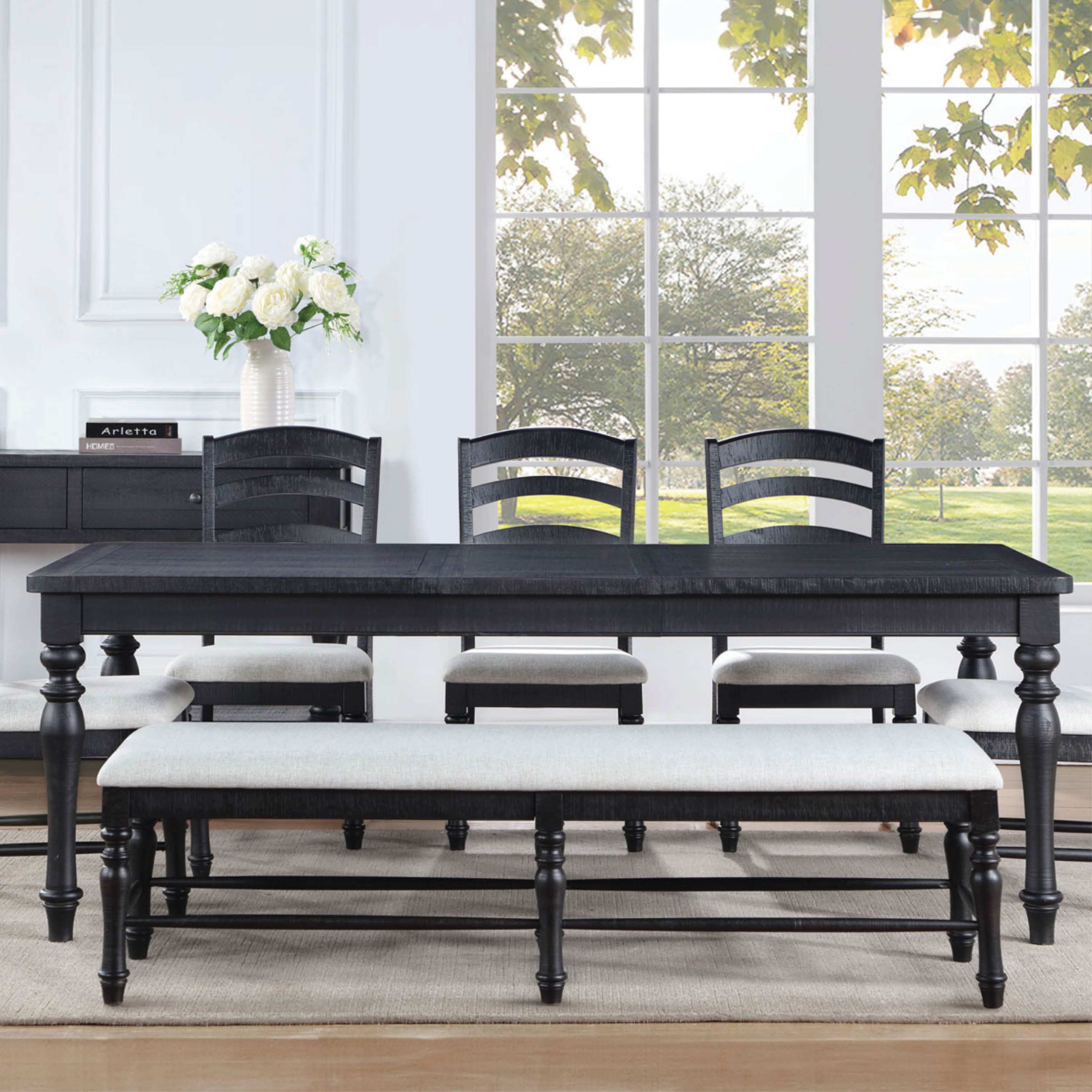 Farmhouse 6 piece rectangular dining set – My Store